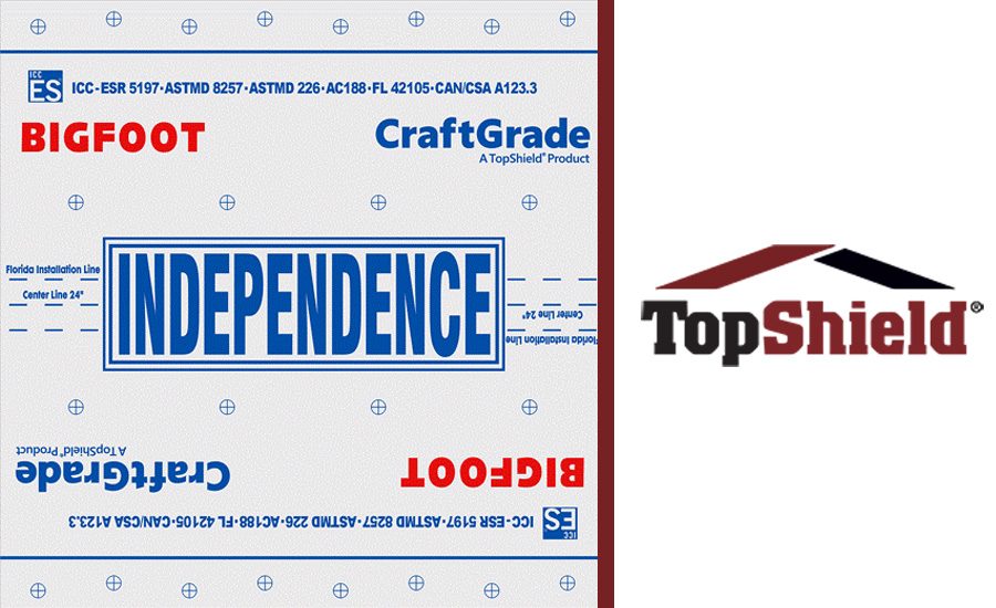 Topshield Launches New ‘CraftGrade Independence’ Underlayment | Roofing ...