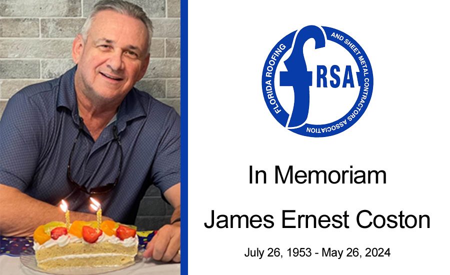 James Ernest Coston, Longtime Distribution Pro, Dead at 70 | Roofing ...