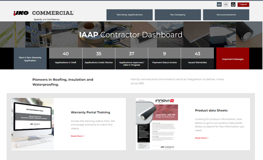 IKO Launches New Warranty Portal | Roofing Contractor