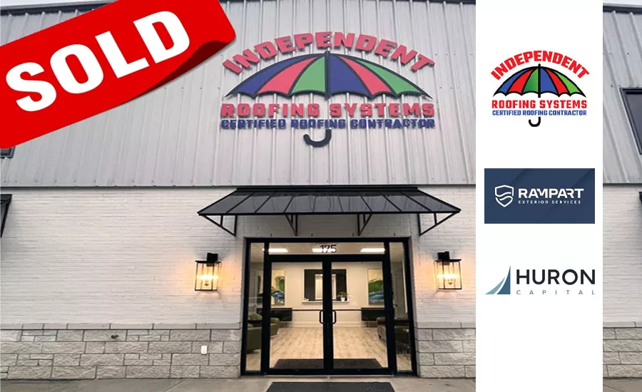 New PE Entrant Rampart Exterior Services Buys Independent Roofing ...