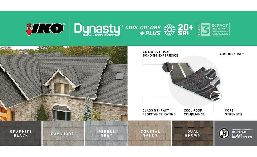 IKO Launches New Dynasty Cool Colors Plus Shingle Line | Roofing Contractor