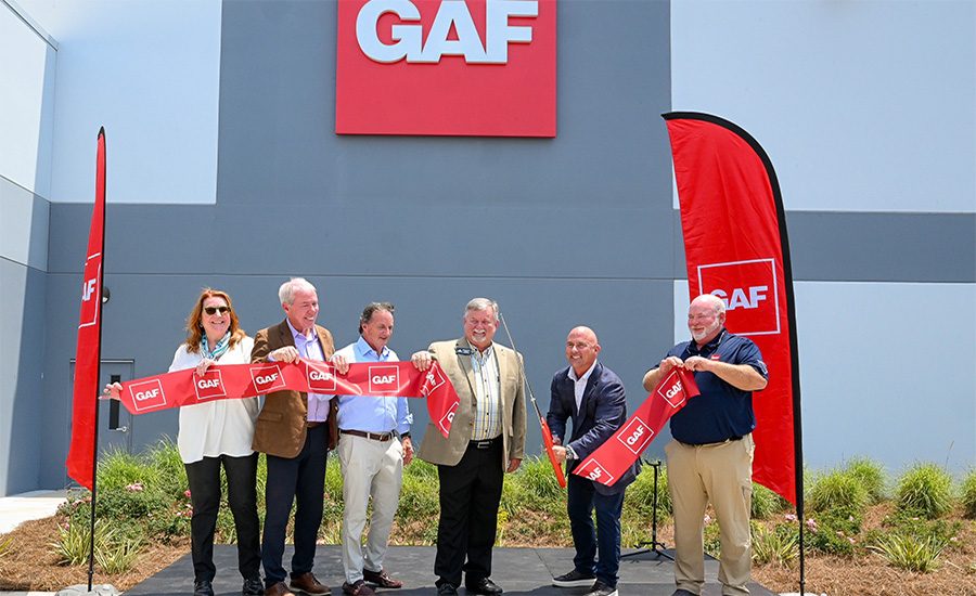 GAF Holds Ribbon-Cutting for New Commercial Roofing Plant | Roofing ...