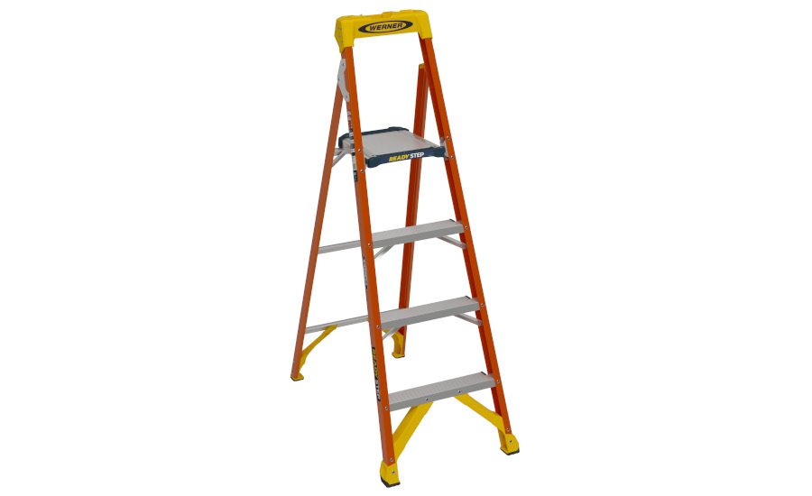 WERNER Launches Ready Step Lightweight, Compact Fiberglass Step Ladder ...