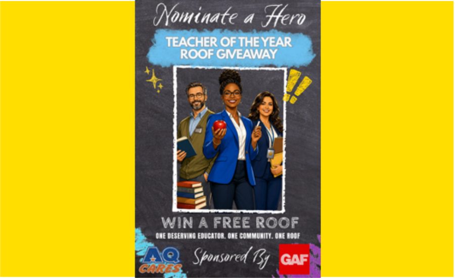 Adam Quenneville Roofing & Siding Launches Teacher Roof Giveaway ...