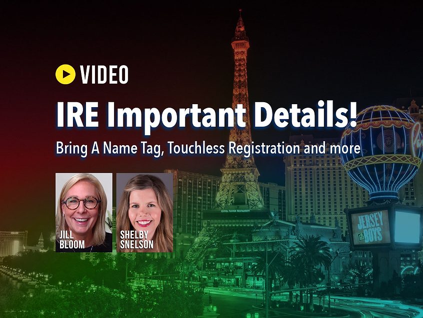 VIDEO: IRE 2021 Update: Register and Don’t Forget This Item! | 2021-07 ...
