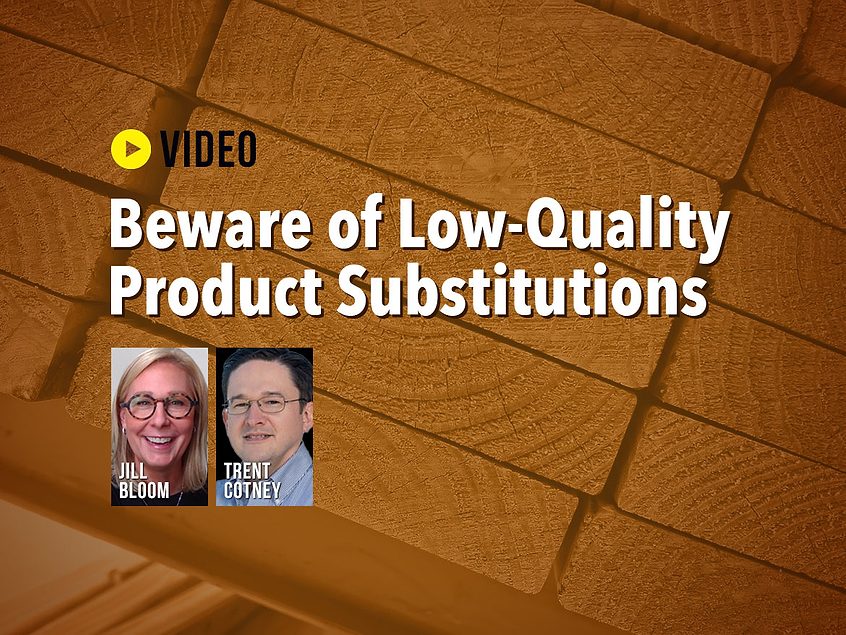 VIDEO: Beware of Low-Quality Product Substitutions | Roofing Contractor